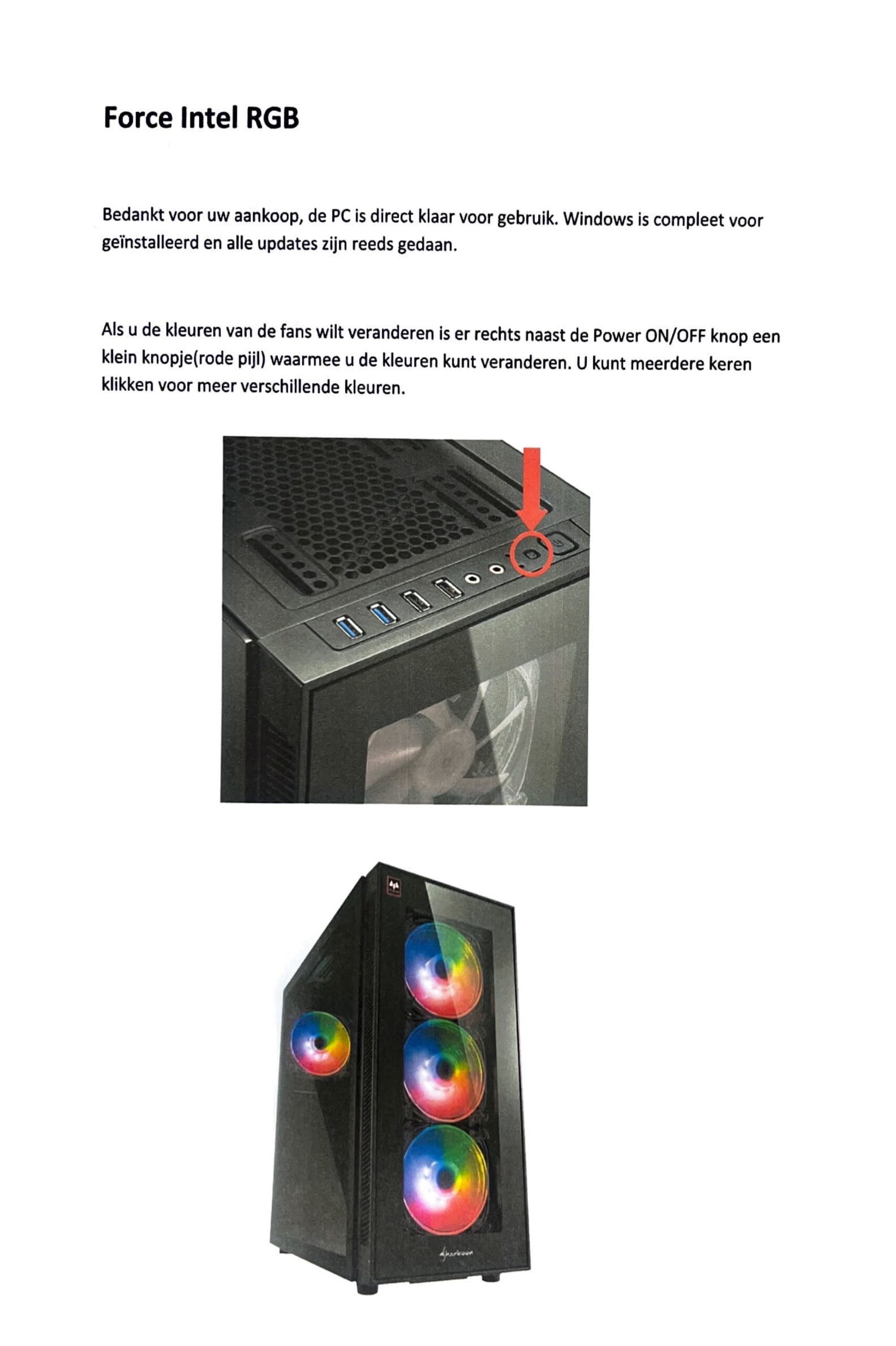 Pcman Force Intel RGB - Pcman Kennisbank