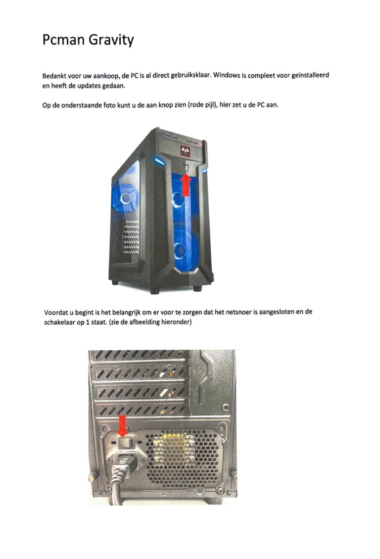 Pcman Gravity - Pcman Kennisbank